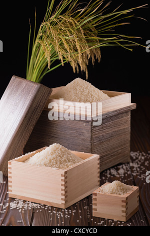 Rice in Box Stock Photo - Alamy