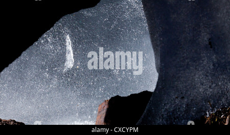Intricate ice patterns in the Himalayas, Nepal Stock Photo - Alamy