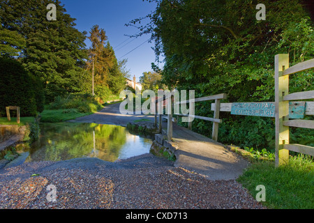 A ford crossing point on the River Rase near Tealby village in the ...