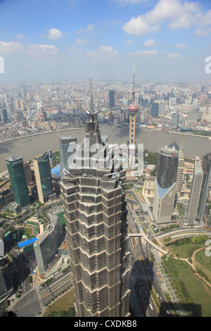 Shanghai, China - Bird's Eye View Date: circa 1950s Stock Photo - Alamy