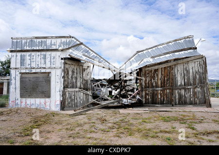 Storm/Hurricane/Tornado/Twister Damage, Route 66, USA Stock Photo - Alamy