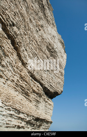 A beautiful shot of the rock formation on a hill on a blue sky Stock ...