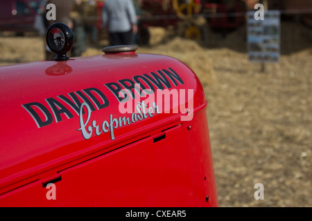 vintage "david brown" cropmaster vintage tractor at ploughing match ...