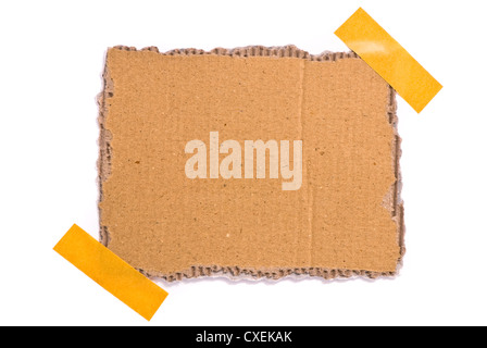 Isolated grungy taped up paper Stock Photo - Alamy