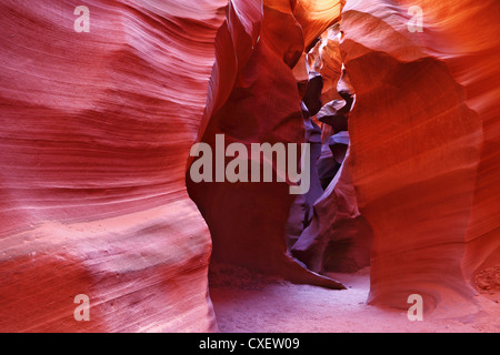 Glowing colorful underground footpath Stock Photo - Alamy