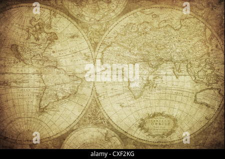 Old World Map 1675 Stock Photo - Alamy