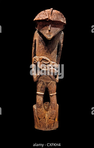 House Post Figure 19 century Indonesia Papua New Guinea Irian Jaya Lake ...