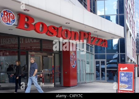 boston pizza sign restaurant exterior Stock Photo - Alamy