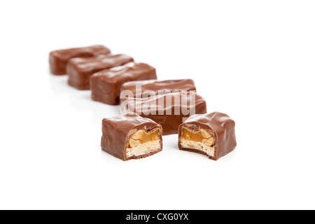 Row of chocolate bars Stock Photo - Alamy