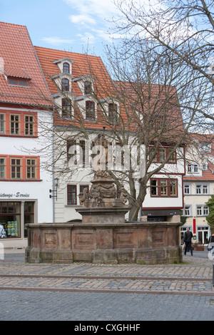 schellenbrunnen, well, market place, gotha, thuringia, germany Stock Photo - Alamy