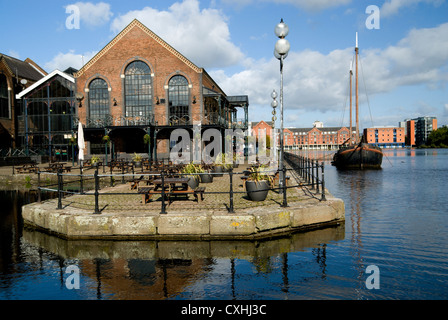 The Wharf Inn, Atlantic Wharf, Cardiff Bay, Cardiff, Wales, UK Stock ...