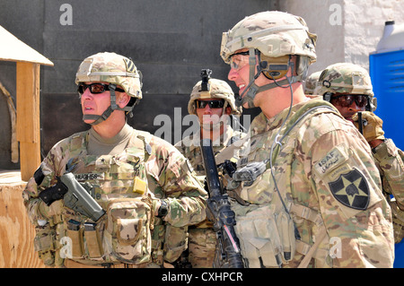 Brigadier General Chris Hughes and Afghan Border Police Colonel M. Ali ...