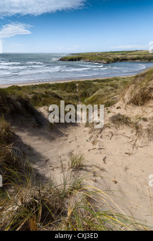 Aberffraw dunes and beach at Aberffraw bay on Anglesey Stock Photo - Alamy