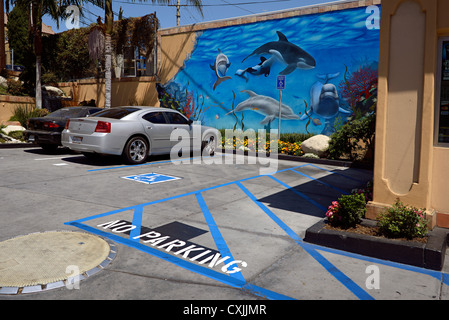 venice gas station mural Stock Photo - Alamy