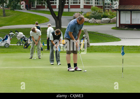A man playing golf, Sweden Stock Photo - Alamy