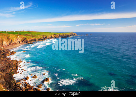 Pentreath Beach The Lizard Peninsula Cornwall England UK Stock Photo ...