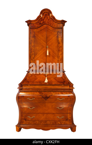 Old fashioned wooden bureau Stock Photo - Alamy