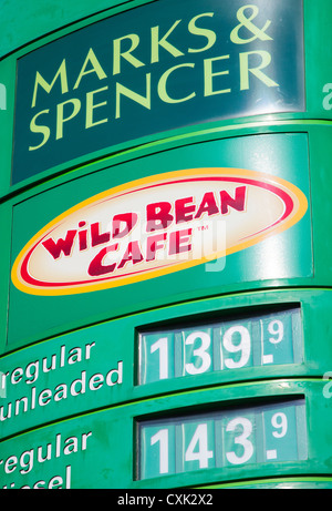 BP Fuel Station Sign and Price board Stock Photo - Alamy