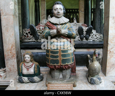 Sir Lawrence Tanfield Tomb detail St John the Baptist church Burford ...