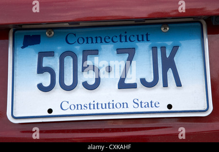 Connecticut License Plate, USA Stock Photo - Alamy