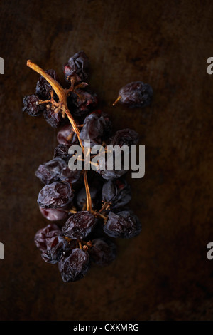 Dried up grapes Stock Photo - Alamy
