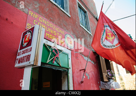 Italian Communist Party Office, Castello District, Venice, Italy Stock ...