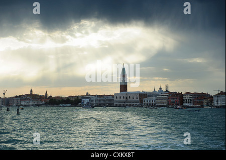 A general view of the Saint Mark's Basin, during the coronavirus ...
