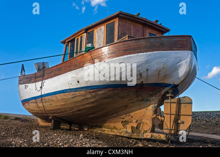 Wooden clinker built fishing boat at Lackbeg, near Burtonport County ...