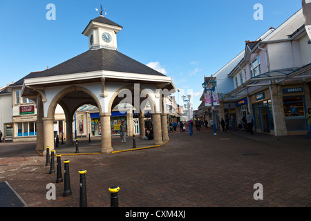 Shopping centre in Caerphilly town centre, Wales UK Stock Photo - Alamy