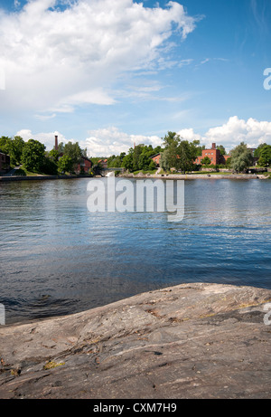 The Vantaa River in 'Old Town' part of Helsinki with the Museum of ...