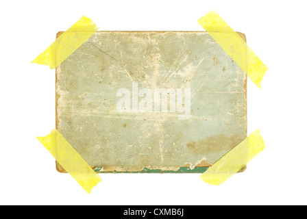 collection of old note paper on white background Stock Photo - Alamy