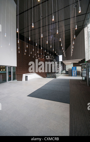 The interior of the Helsinki Music Centre and concert hall, Helsinki ...