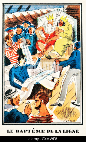 FRENCH EQUATOR BAPTISM Stock Photo - Alamy