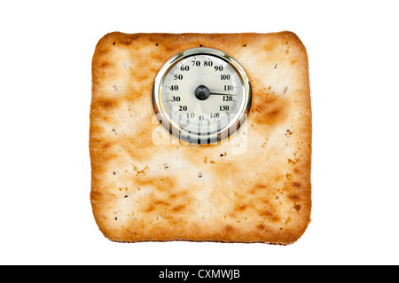Weight scale made of cookies Stock Photo - Alamy