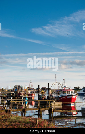 Southwold harbour with fishing boats Stock Photo - Alamy