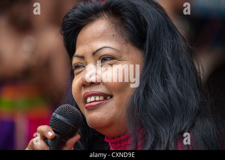 Woman Singer in Prambanan in Indonesia Stock Photo - Alamy