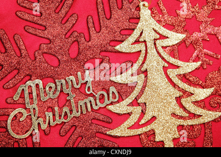 Christmas card with some christmas symbol Stock Photo - Alamy