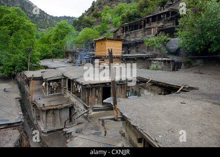 Kalash village of Balanguru, Rumbur Valley, Chitral, Khyber-Pakhtunkhwa ...