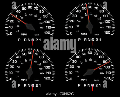 speedometer at 55 MPH Stock Photo - Alamy