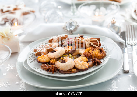Assortment of gingerbread cookies Stock Photo - Alamy