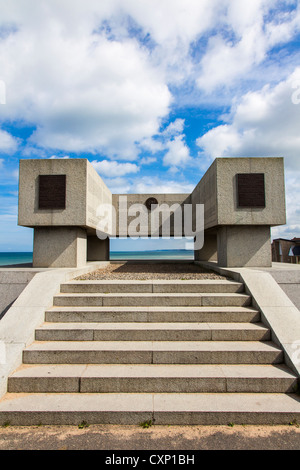 National Guard Memorial at Vierville sur Mer built on German blockhouse ...