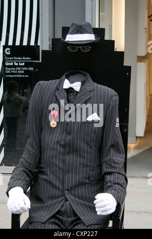 Portrait of a street performer dressed as invisible man Stock Photo - Alamy