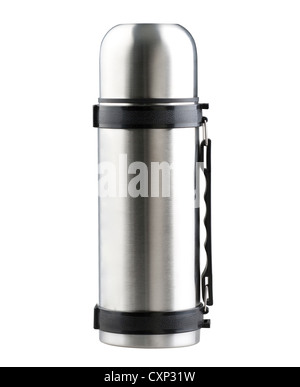 Stainless thermos container for keep hot drink and cool drink isolated ...