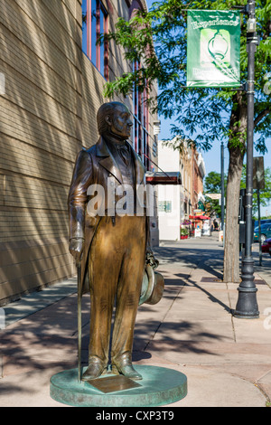 John Adams Statue in downtown Boston, Massachusetts at Fanueil Hall ...