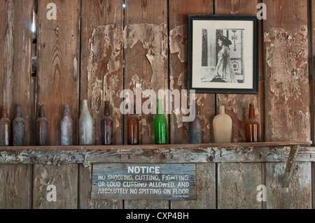 The Jersey Lilly Bar at the Judge Roy Bean Museum near Langtry Texas ...