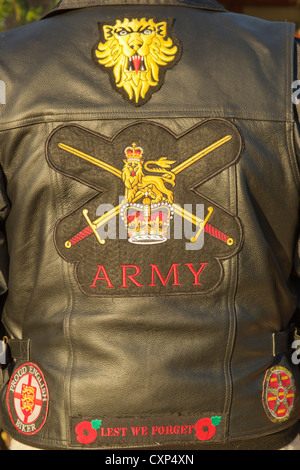 a armed forces bikers back patch Stock Photo - Alamy