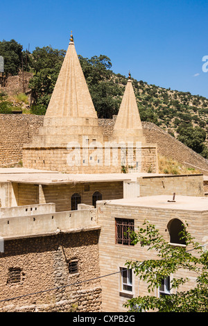 Main temple at Lalish, the holiest place in the world to practitioners ...