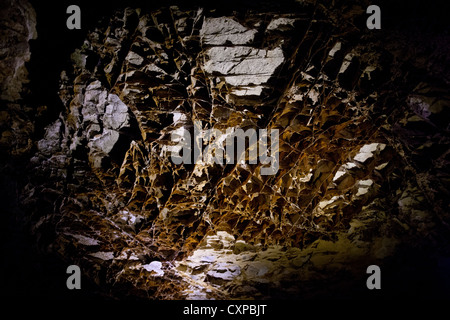 Boxwork formation inside Wind Cave National Park in the Black Hills of ...