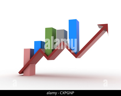 Chart - Computer Art 3D Series - Business Stock Photo - Alamy