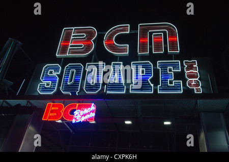 BCM square disco sign Magaluf Mallorca Majorca Balearic islands Spain ...